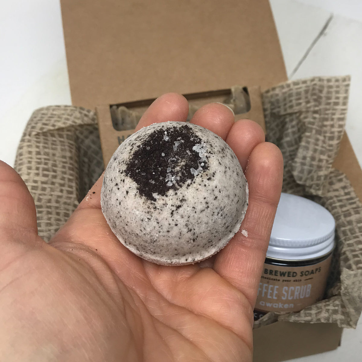 Coffee Bath Gift Set - Coffee Scrub - Coffee Shampoo - Coffee Bath Bom
